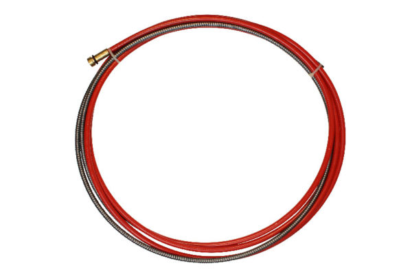 3mtr x 1.0-1.2mm Red Plastic Coated Steel MIG Liner | PWP Industrial