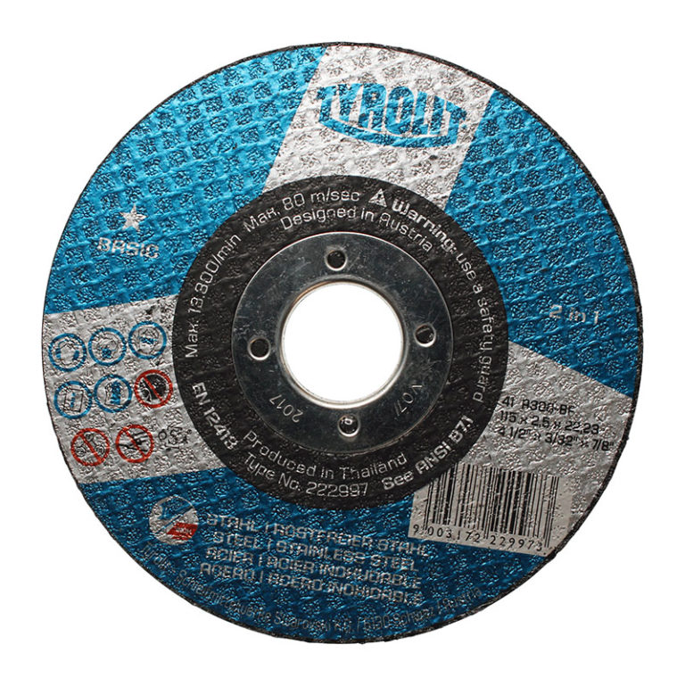 115mm x 2.5mm Tyrolit A30-BF Flat CUTTING Discs | PWP Industrial