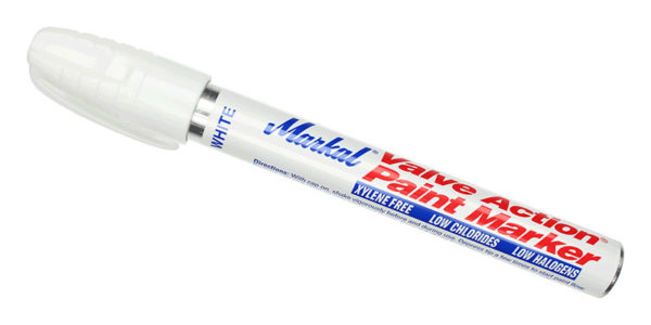 White Markel Valved Marker Pen | Adhesives & Markers | PWP
