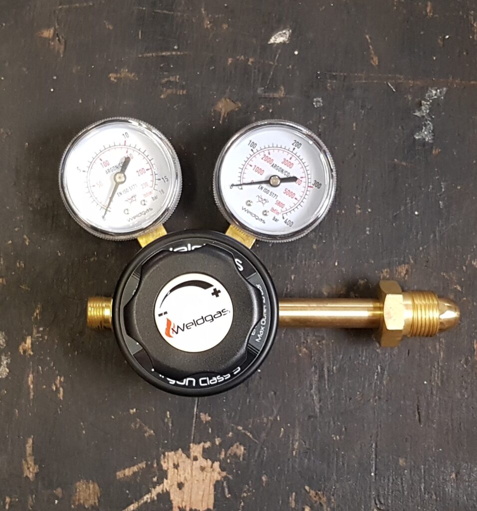 S/S 2-Gauge Long Stem Side Entry Argon/CO2 Regulator | PWP